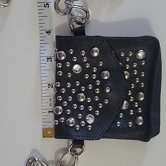 Susan Fixel | Accessories | Susan Fixel Black Bejeweled Money Card Belt ...
